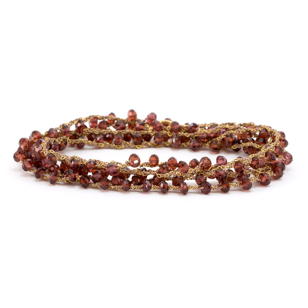 Red Garnet Chain Wrap Around - by Musti