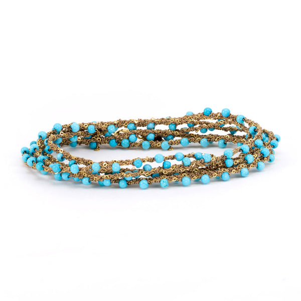 Turquoise Chain Wrap Around - by Musti
